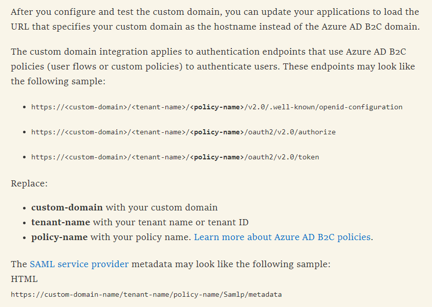 Azure B2c With Afd And Custom Domains Set Azwebapp Name Anything Microsoft And Other Stuff